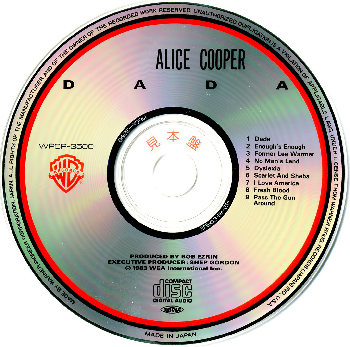 Alice Cooper DaDa : CD JPN | CD Covers | Cover Century | Over 1.000.000 ...